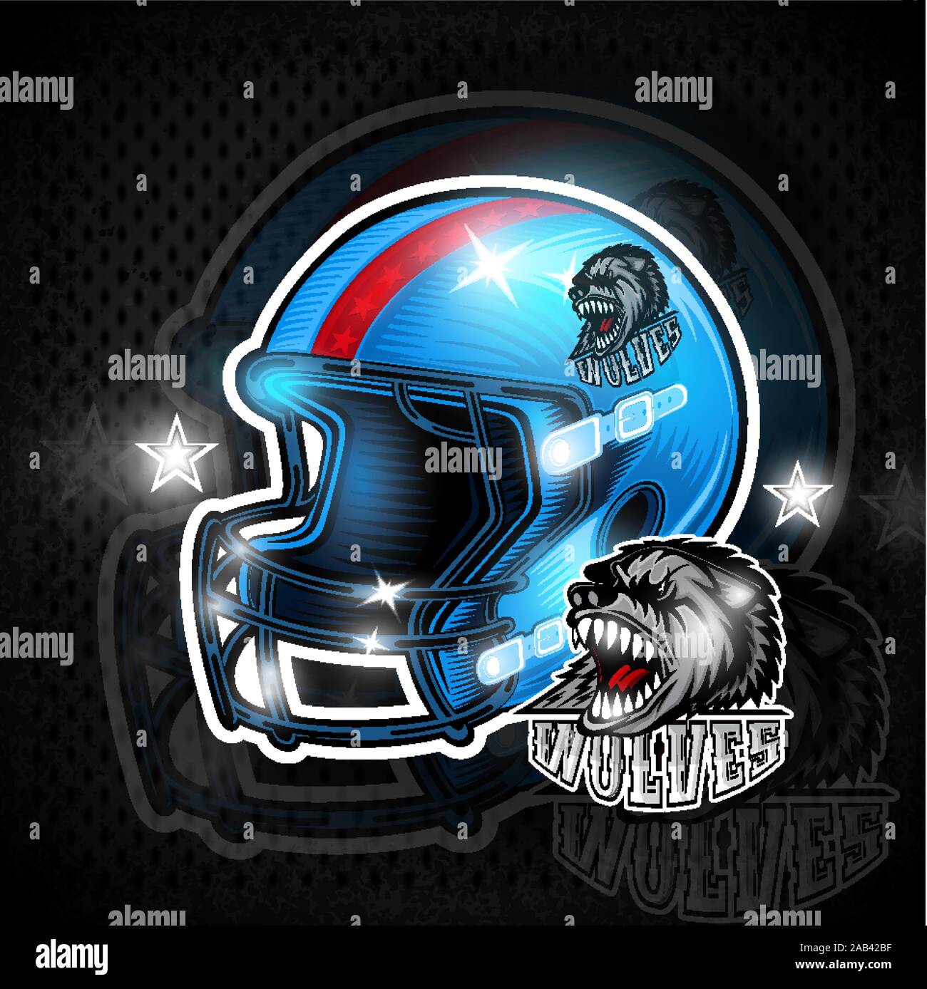 Steel wolf Stock Vector Images - Alamy