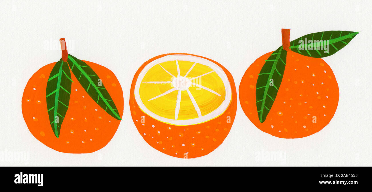 Oranges illustrations hi-res stock photography and images - Alamy