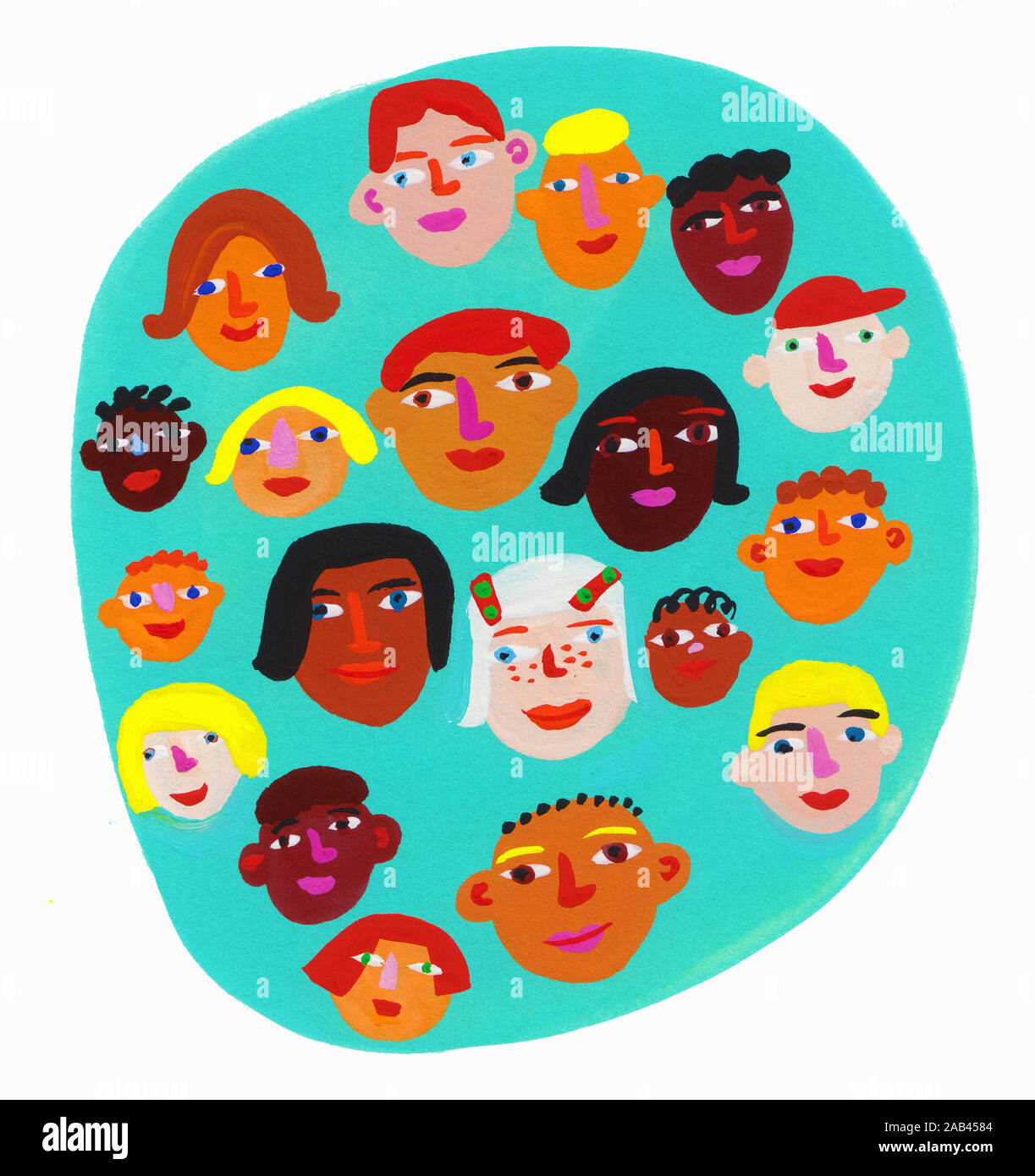 Cheerful circle hi-res stock photography and images - Alamy