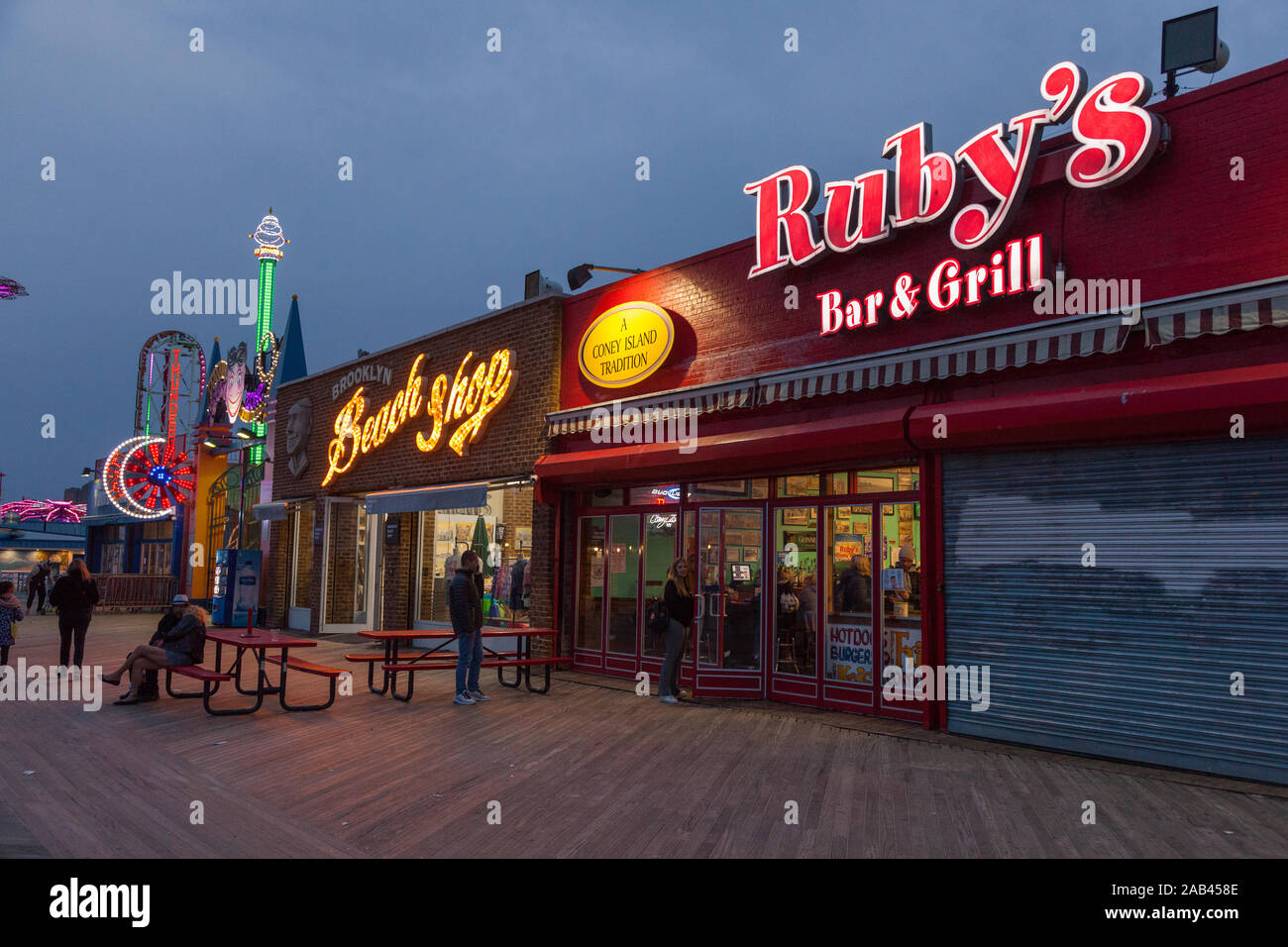 Ruby's Bar and Grill, The Boardwalk, Coney Island,Brooklyn, New York ...
