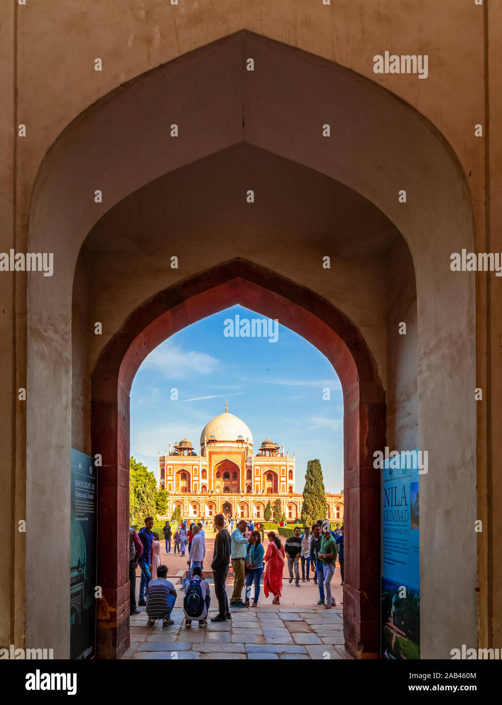Famous Humayun's Tomb in Delhi, India. It is the tomb of the Mughal ...