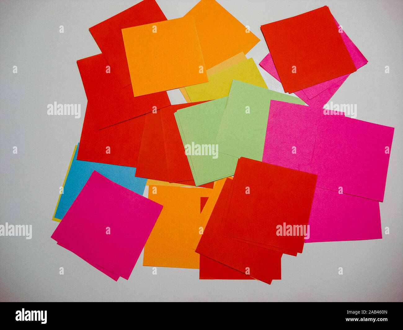 Colorful sticky notes on white background. Sticky notes on white desk ... Colorful sticky notes on white background. Sticky notes on white desk ...