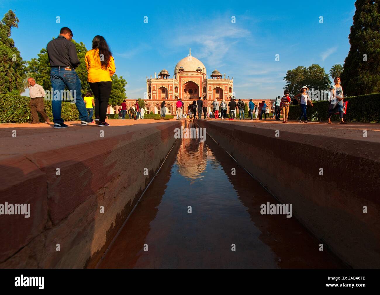 Famous Humayun's Tomb in Delhi, India. It is the tomb of the Mughal ...