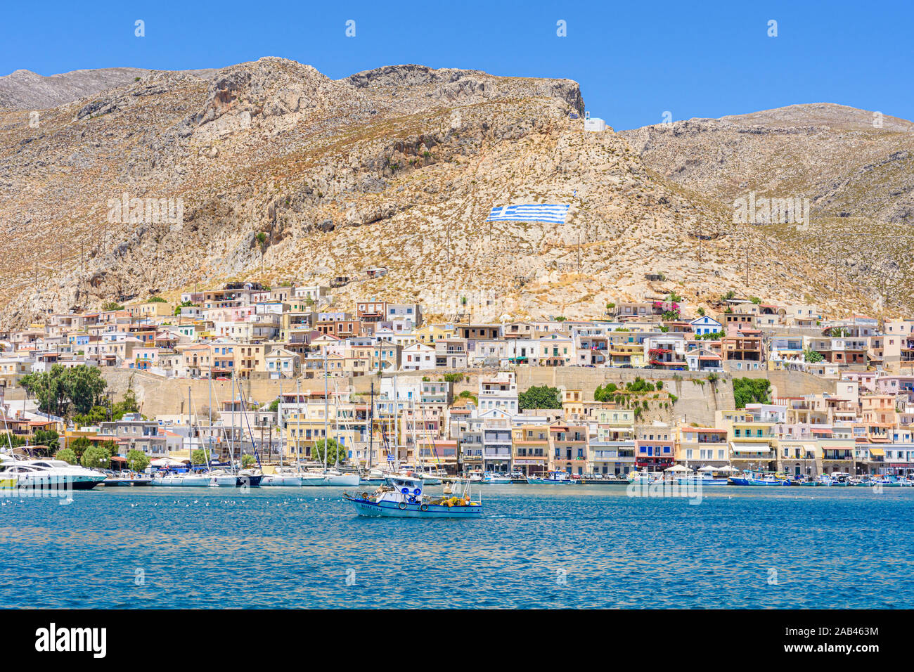 Pothia Town, Kalymnos, Greece Stock Photo - Alamy