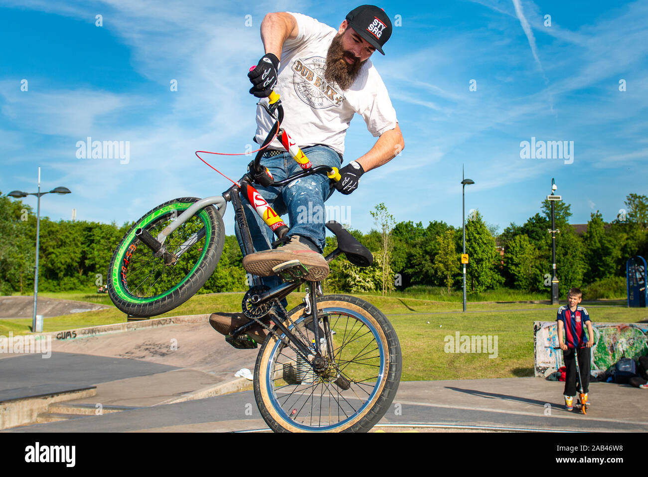 Pro, Professional BMX riders compete in a annual competition at the ...