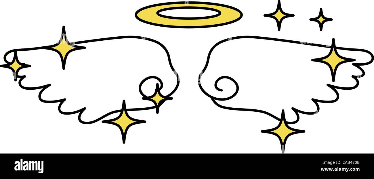 Glitter angel wings Cut Out Stock Images & Pictures - Alamy