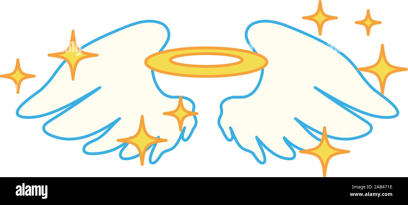 Glitter angel wings Cut Out Stock Images & Pictures - Alamy