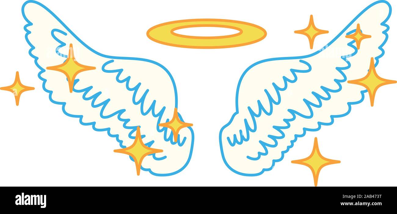 Glitter angel wings Cut Out Stock Images & Pictures - Alamy