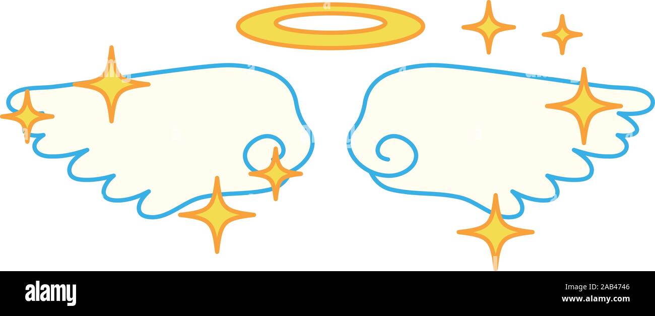 Glitter angel wings Cut Out Stock Images & Pictures - Alamy