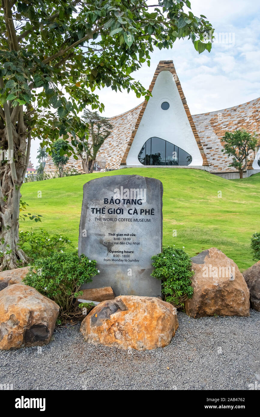 Coffee world museum, general view, Buon Me Thuot city, Dak Lak province ...