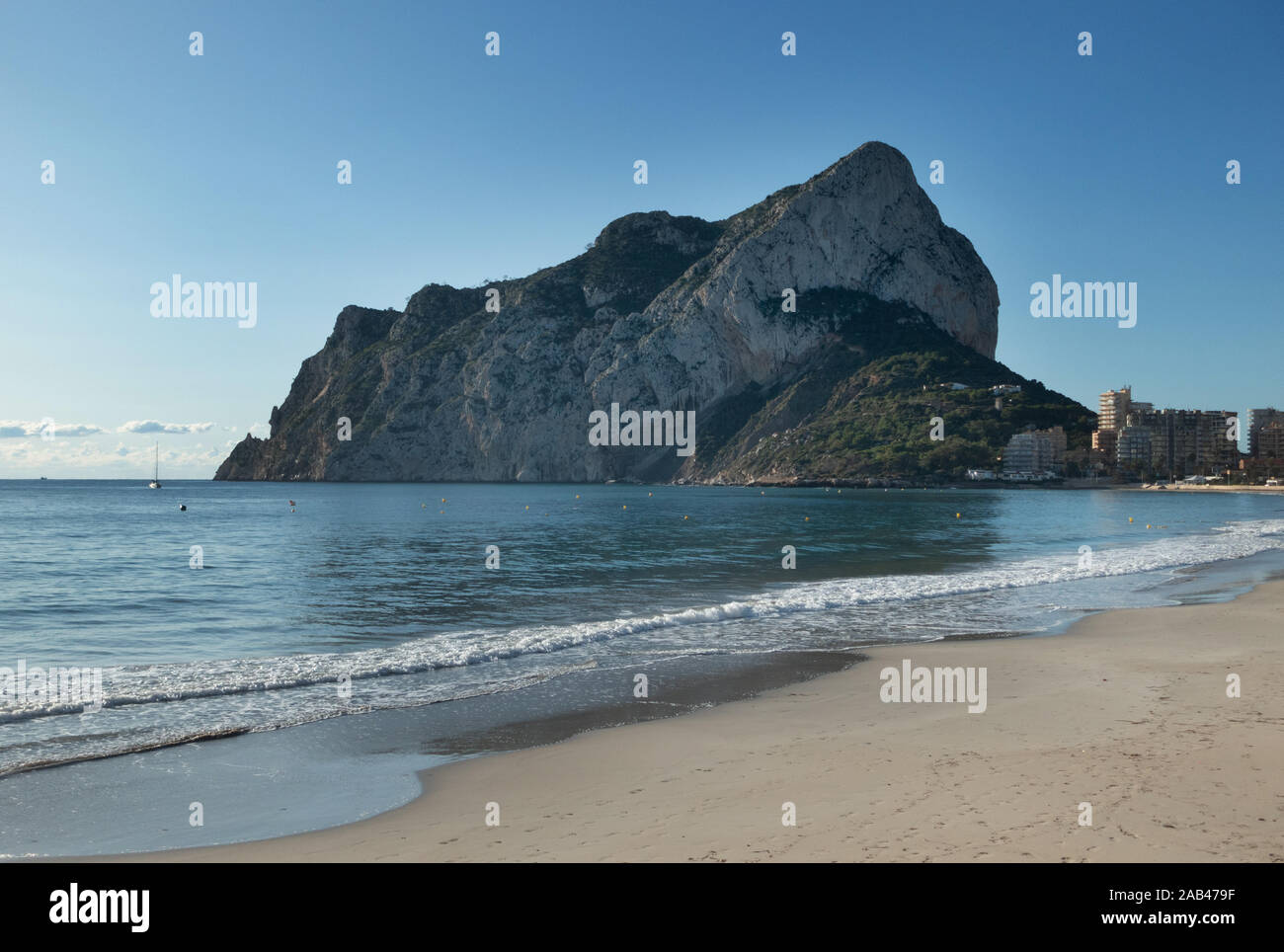 Calpe beach famous rock hi-res stock photography and images - Alamy