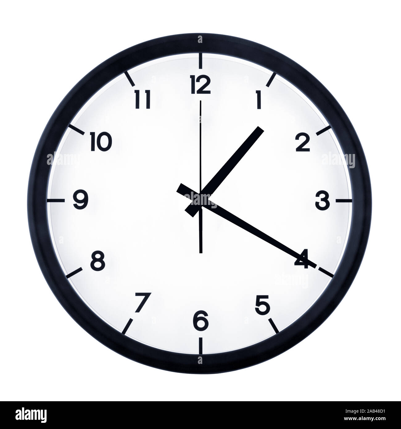Clock twenty past Cut Out Stock Images & Pictures - Alamy