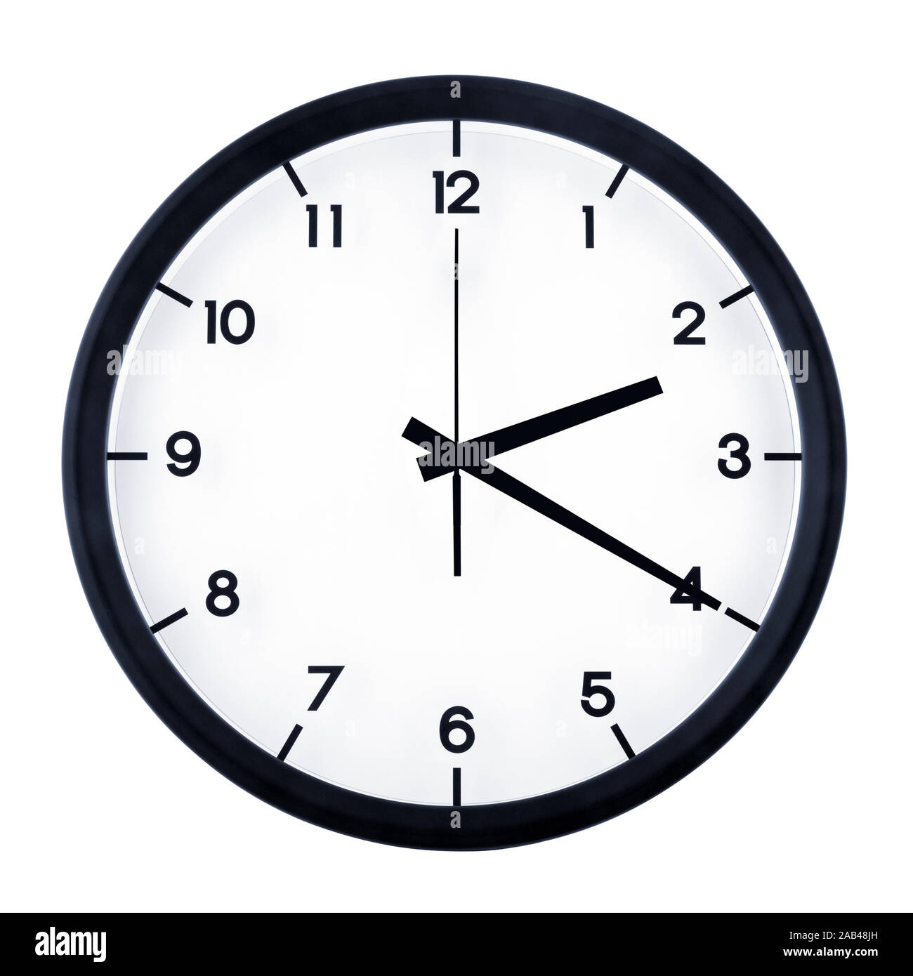 Clock twenty past Cut Out Stock Images & Pictures - Alamy