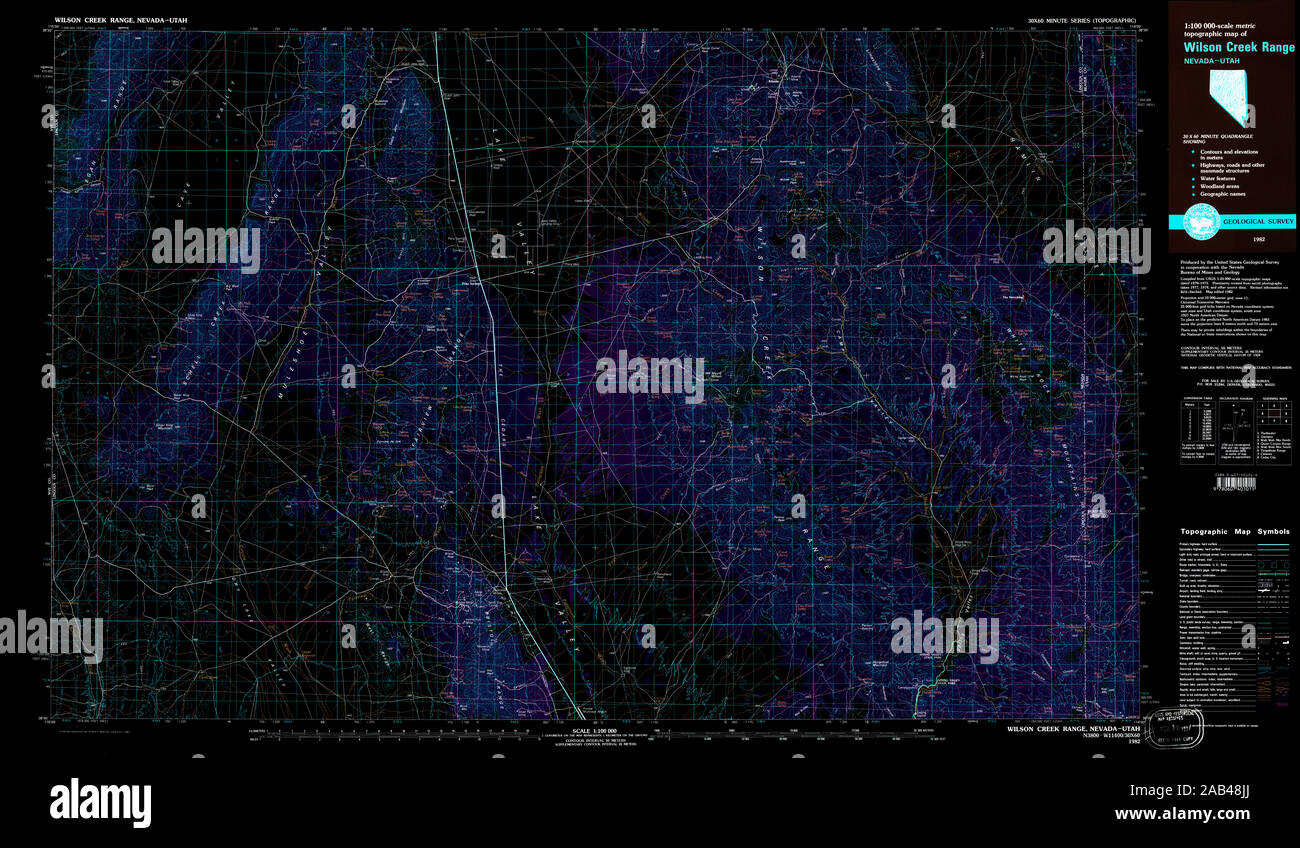Map of wilson creek hi-res stock photography and images - Alamy