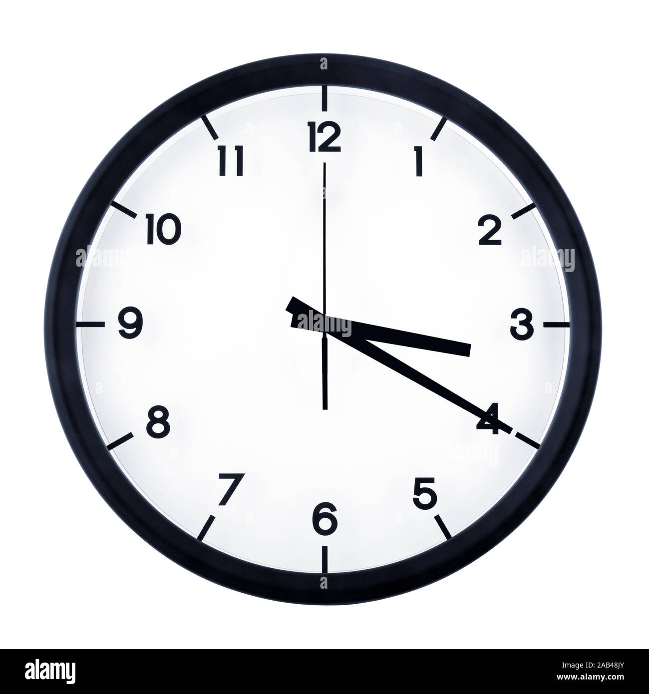 Clock twenty past Cut Out Stock Images & Pictures - Alamy