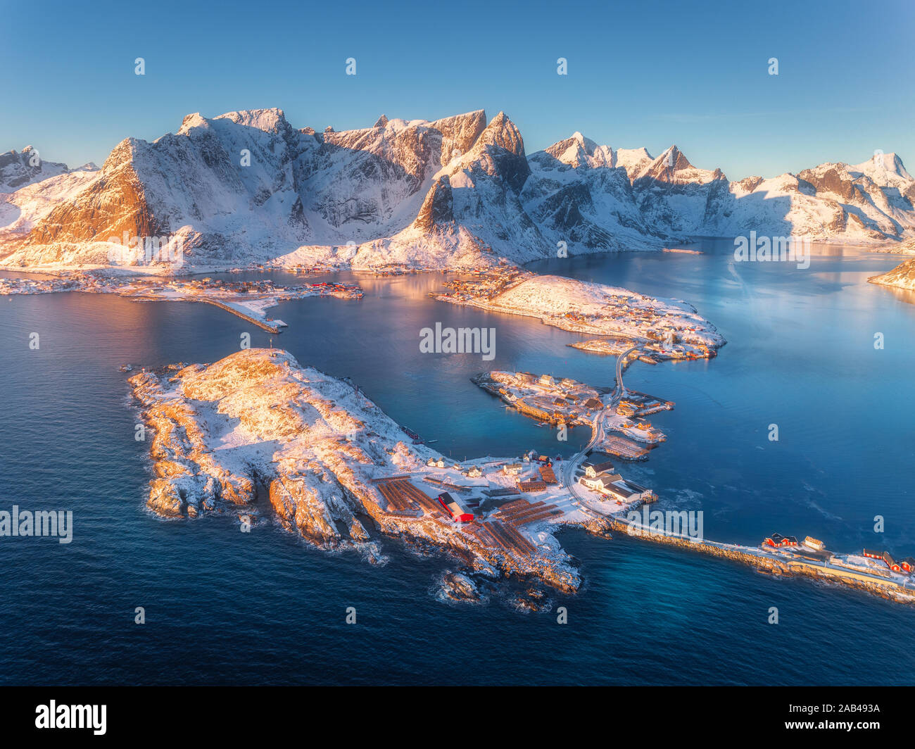 Fjord landscape with small islands hi-res stock photography and images ...