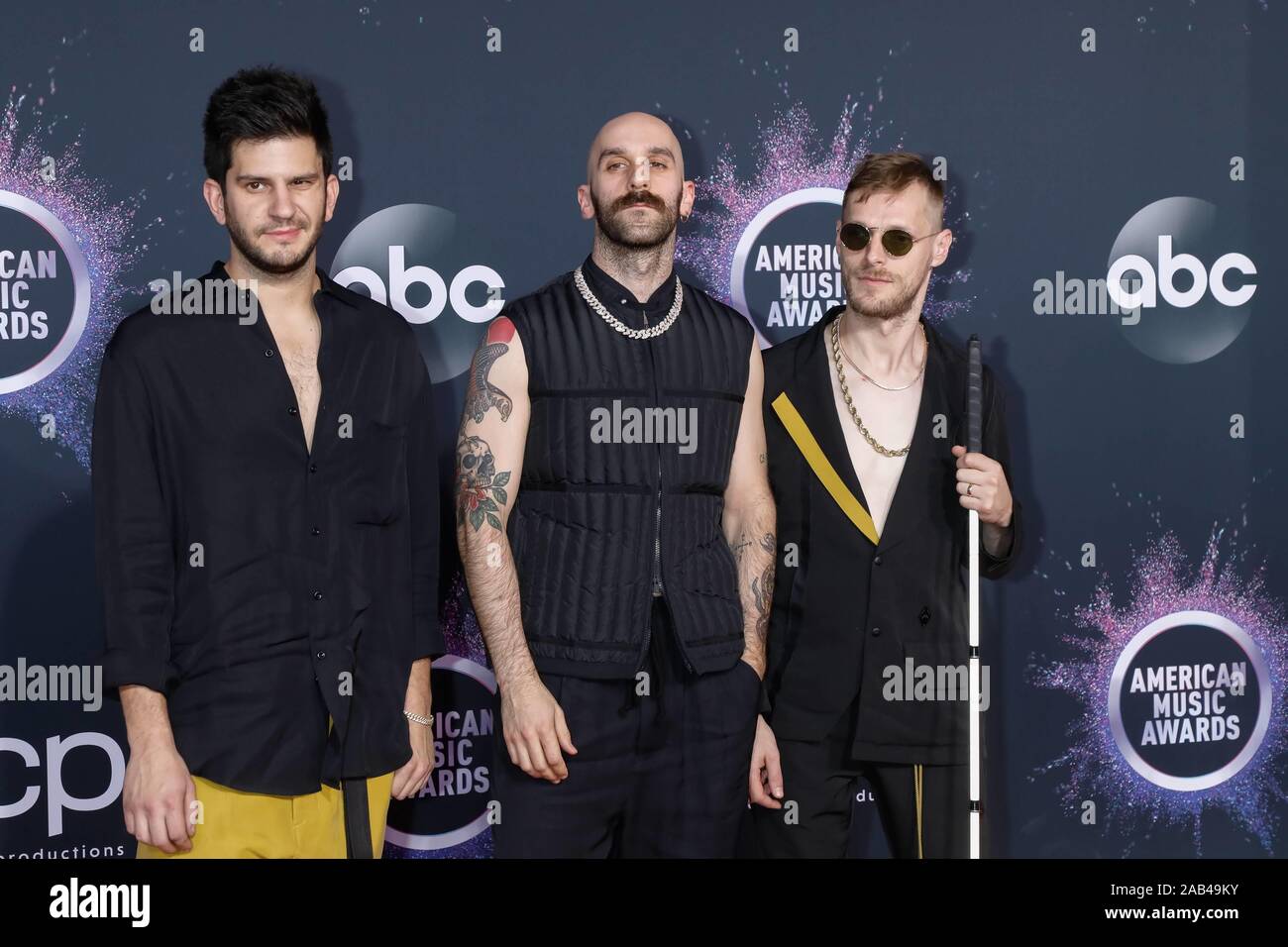 Los Angeles, USA. 24th Nov 2019. Adam Levin, Sam Harris, Casey Harris ...