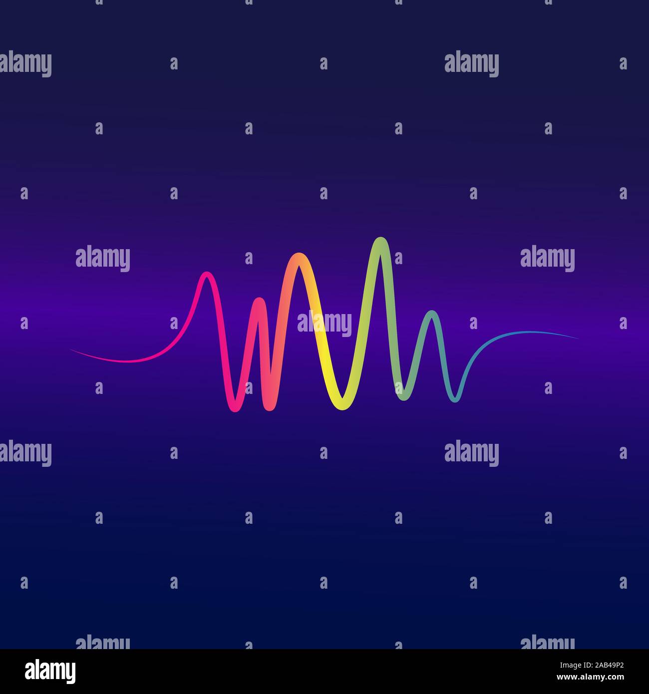 Wave Line Music, Audio Spectrum, Sound Equalizer Vector Stock Vector ...