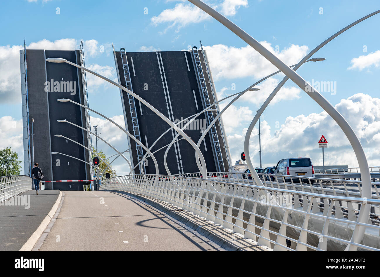 Modern automobile bridge Stock Photo - Alamy