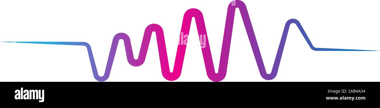 Wave Line Music, Audio Spectrum, Sound Equalizer Vector Stock Vector ...