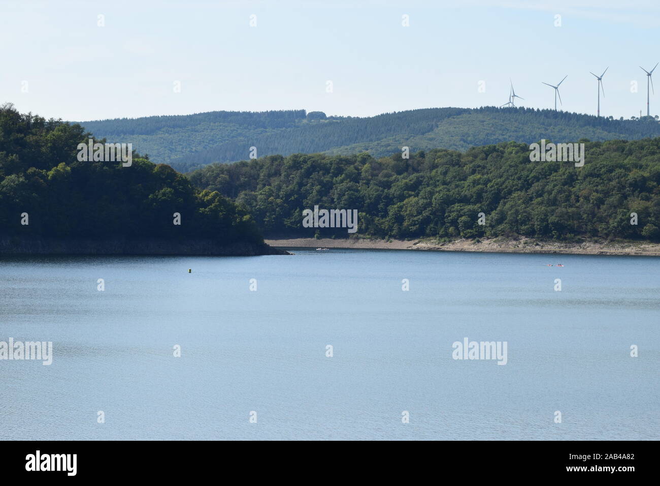 Rursee in Nationalpark Eifel, reservoir lake in summer 2019 Stock Photo ...