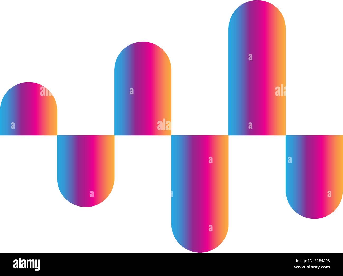 Rounded Audio Spectrum, Wave Music, Sound Equalizer Vector Stock Vector ...