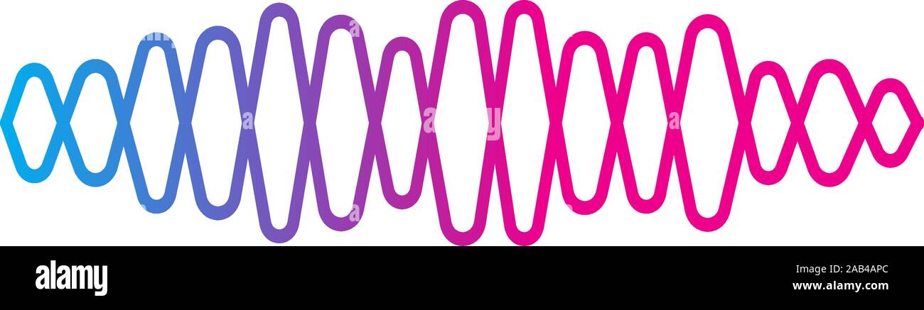 Wave Line Music Audio Spectrum Sound Equalizer Vector Stock Vector ...