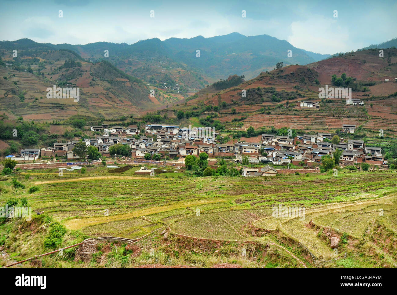 Rural landscape in Yunlong region, Yunnan province, China Stock Photo ...