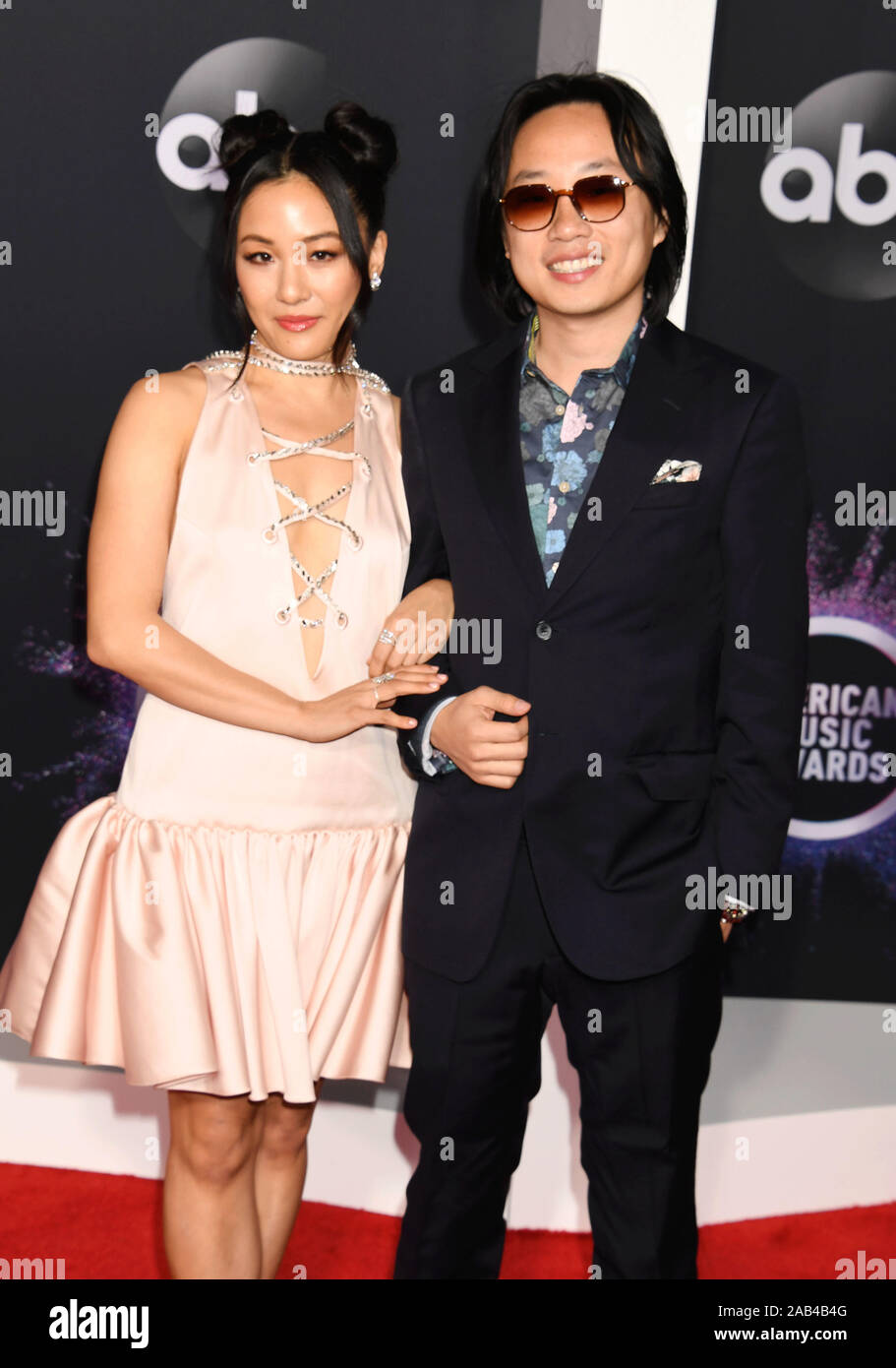 LOS ANGELES, CA - NOVEMBER 24: Constance Wu (L) and Jimmy O. Yang ...
