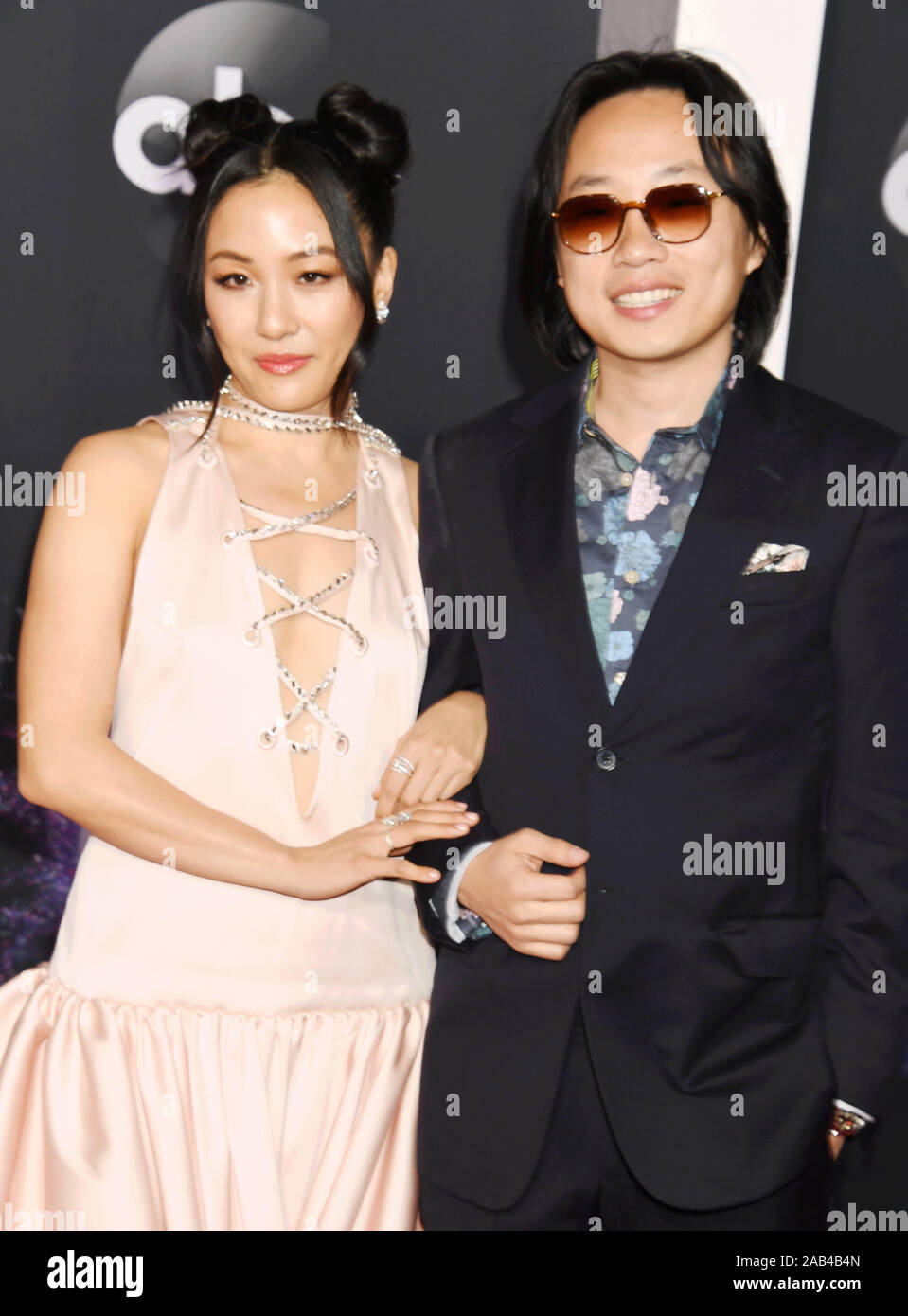 LOS ANGELES, CA - NOVEMBER 24: Constance Wu (L) and Jimmy O. Yang ...
