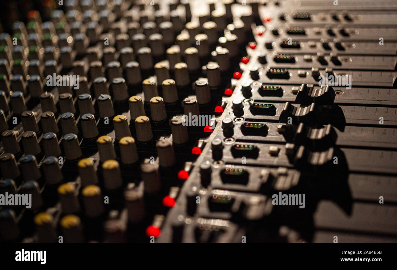 Multichannel audio mixer 3 Stock Photo - Alamy