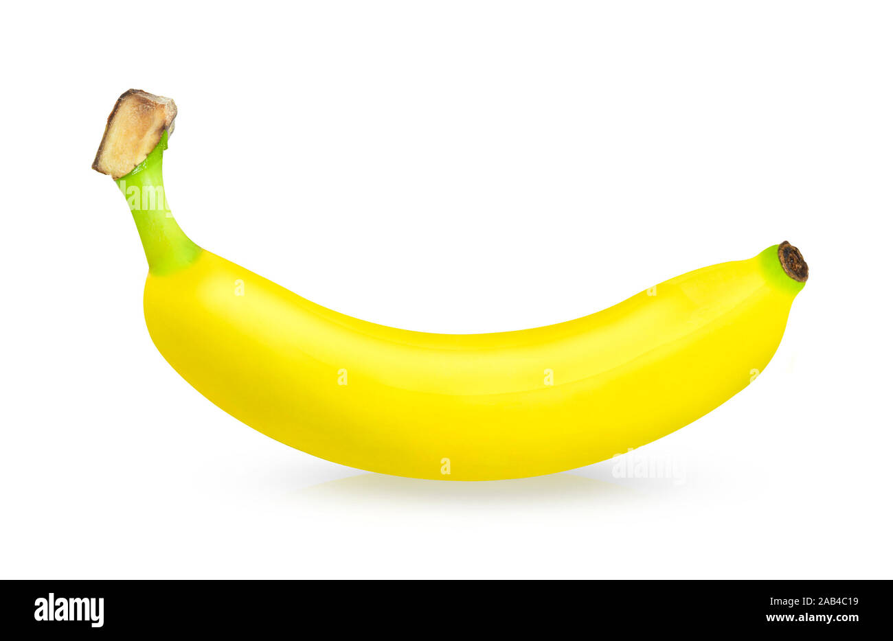 ripe banana isolated on white background with clipping path Stock Photo ...