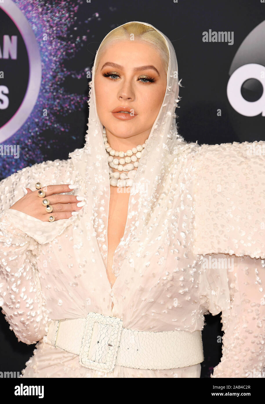LOS ANGELES, CA - NOVEMBER 24: Christina Aguilera attends the 2019 ...