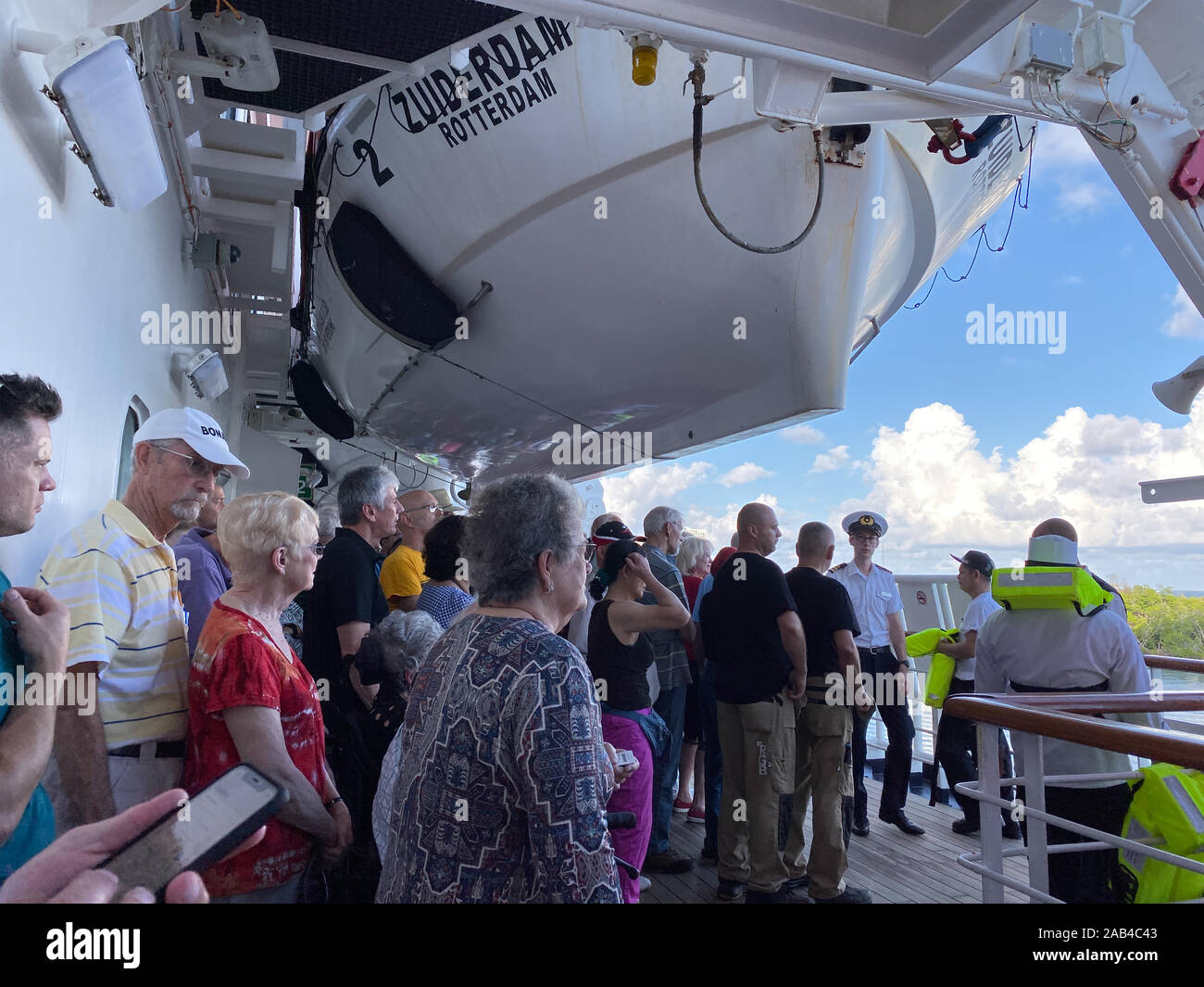 Ft. Lauderdale, FL/USA-10/30/19: A cruise ship muster drill where all ...