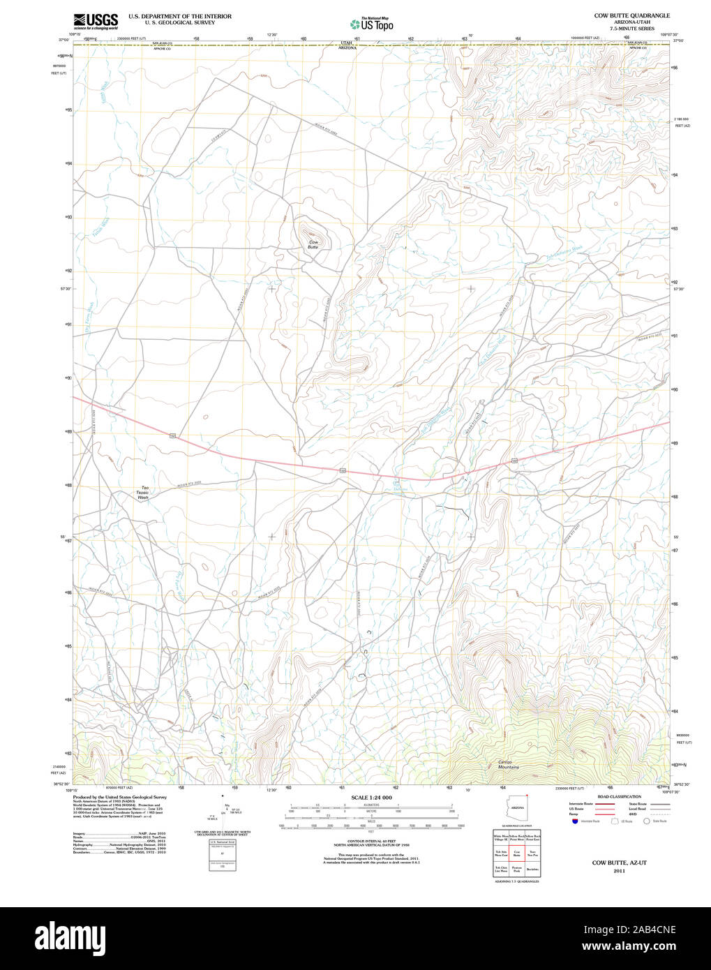 AZ Cow Butte 20111125 TM Restoration Stock Photo - Alamy