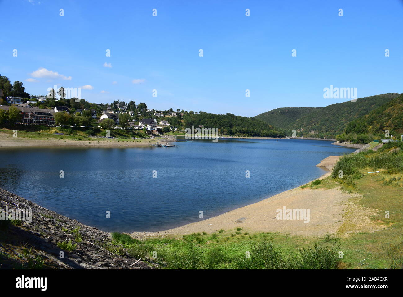 Rursee in Nationalpark Eifel, reservoir lake in summer 2019 Stock Photo ...