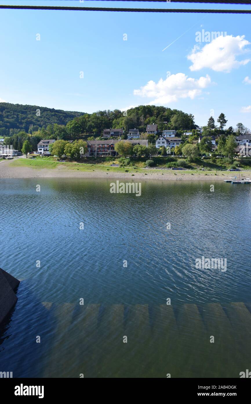 Rursee in Nationalpark Eifel, reservoir lake in summer 2019 Stock Photo ...