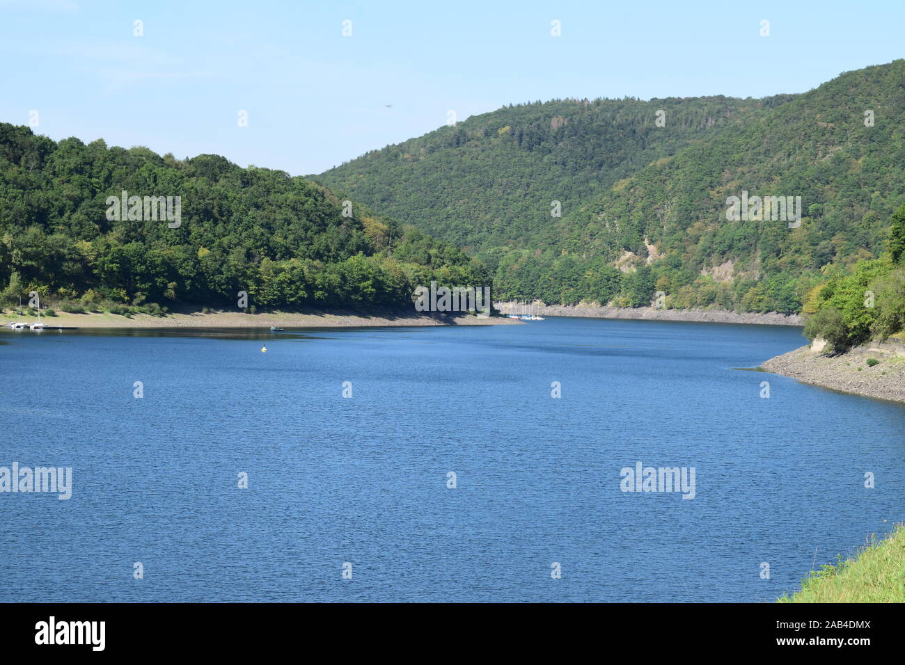 Rursee in Nationalpark Eifel, reservoir lake in summer 2019 Stock Photo ...