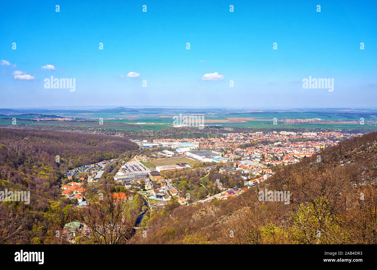 Aerial view thale town germany hi-res stock photography and images - Alamy