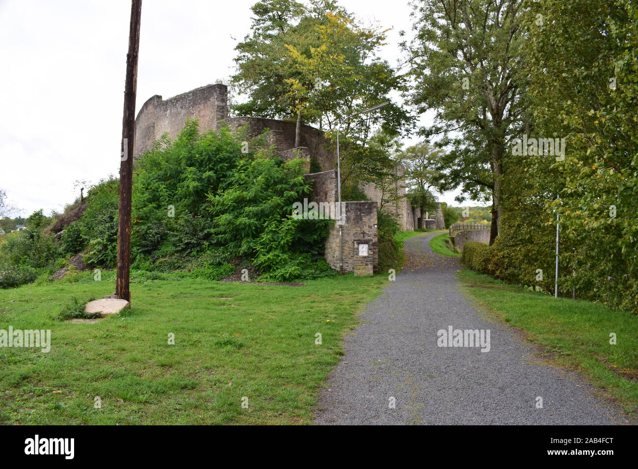 castle ruin in Ulmen Stock Photo - Alamy