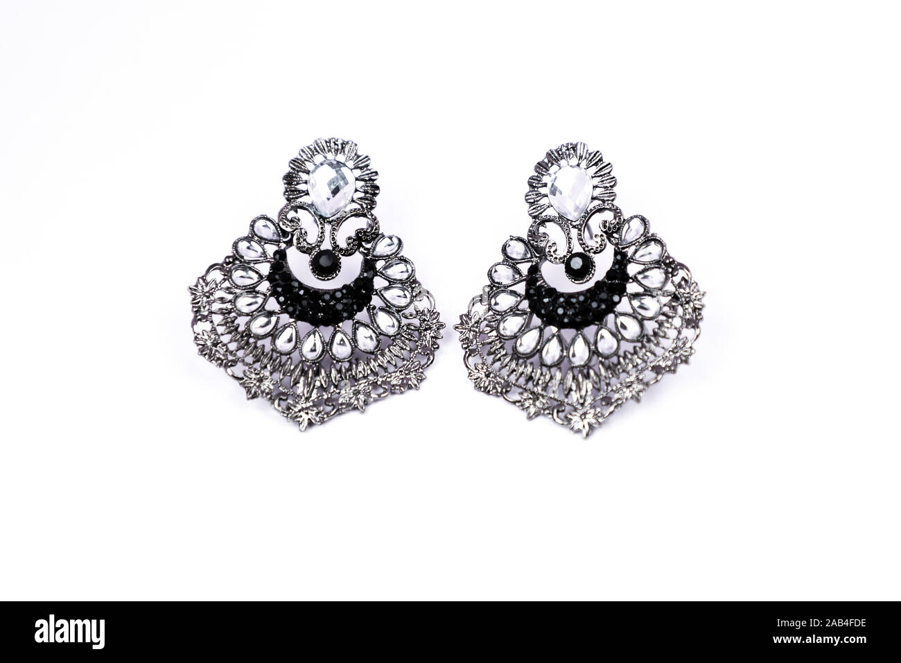 Earrings White Background Hanging High Resolution Stock Photography and ...