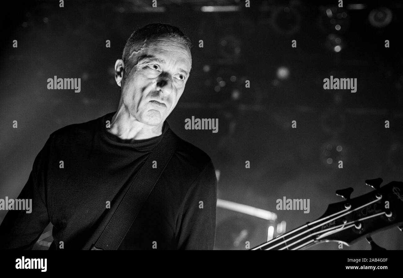 Necrobutcher bass player Black and White Stock Photos & Images - Alamy