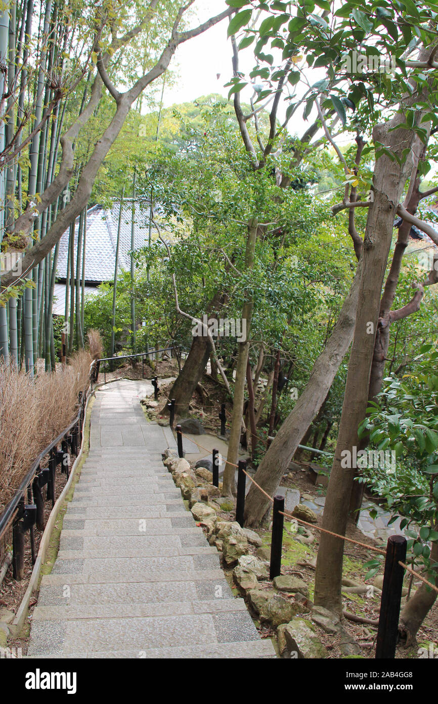 garden of a shinto temple (shoren-in) in kyoto (japan Stock Photo - Alamy