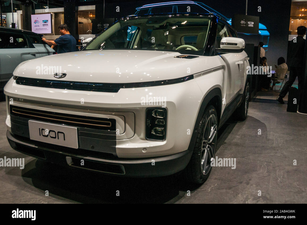 Launch of the production version of the Geely Icon at the 2019 ...