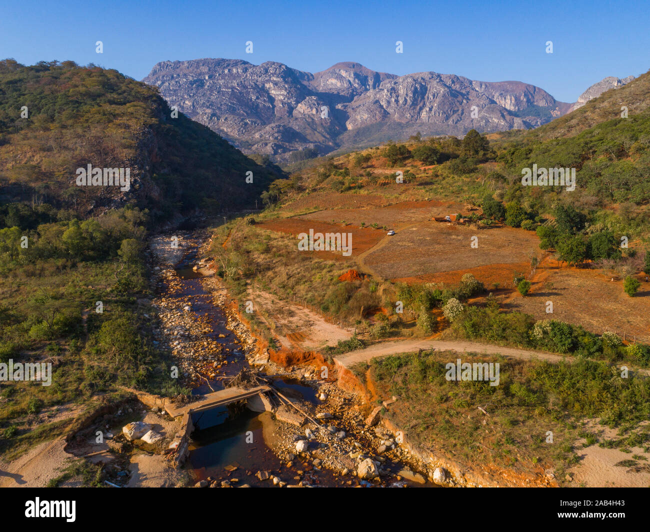 Damage caused by Cyclone Idai seen from the air in Zimbabwe's ...