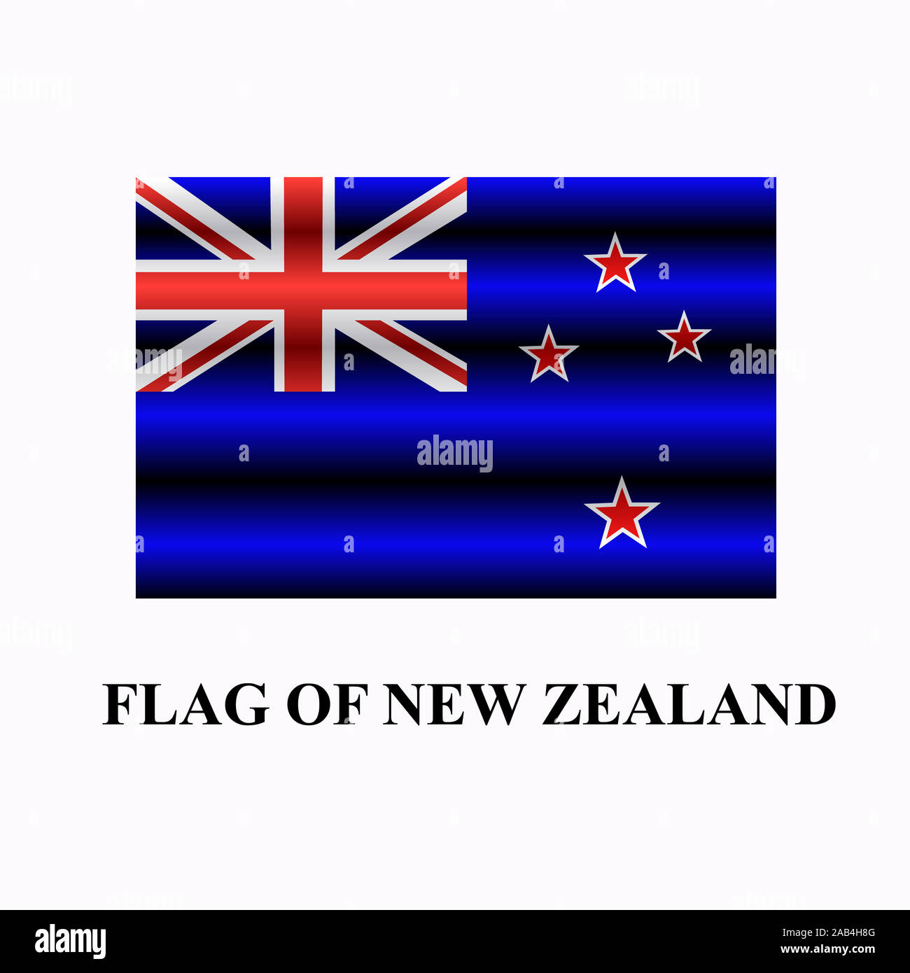 Banner with flag of New Zealand. Colorful illustration with flag for ...