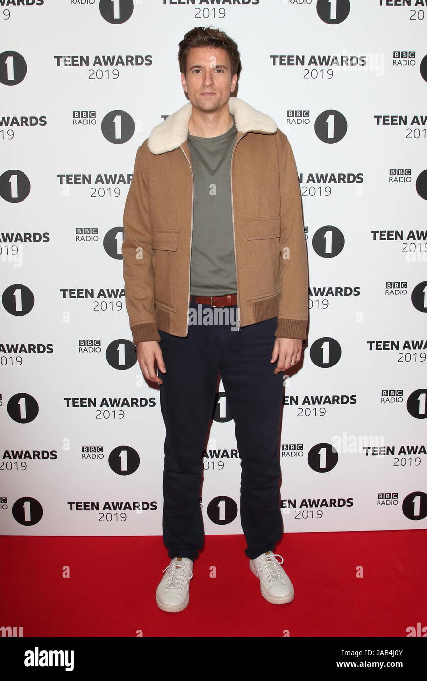 Greg James on the red carpet during the Radio One Teen Awards at BBC ...