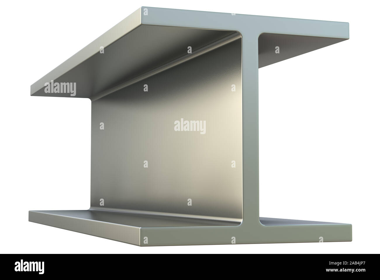 Metal profile channel for use in structures. Isolated on White ...