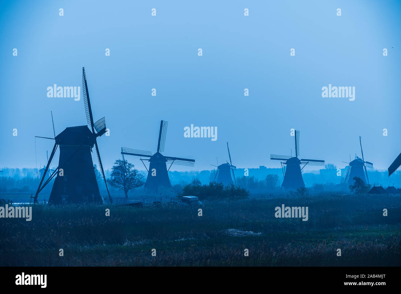 Traditional windmills in Holland Stock Photo - Alamy