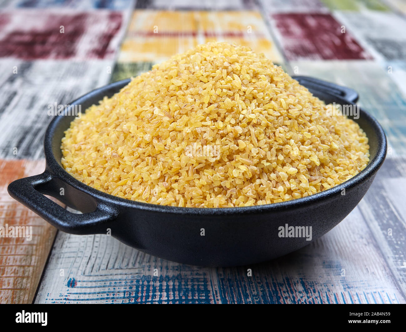 Uncooked bulgur wheat: a common ingredient in cuisines of many ...